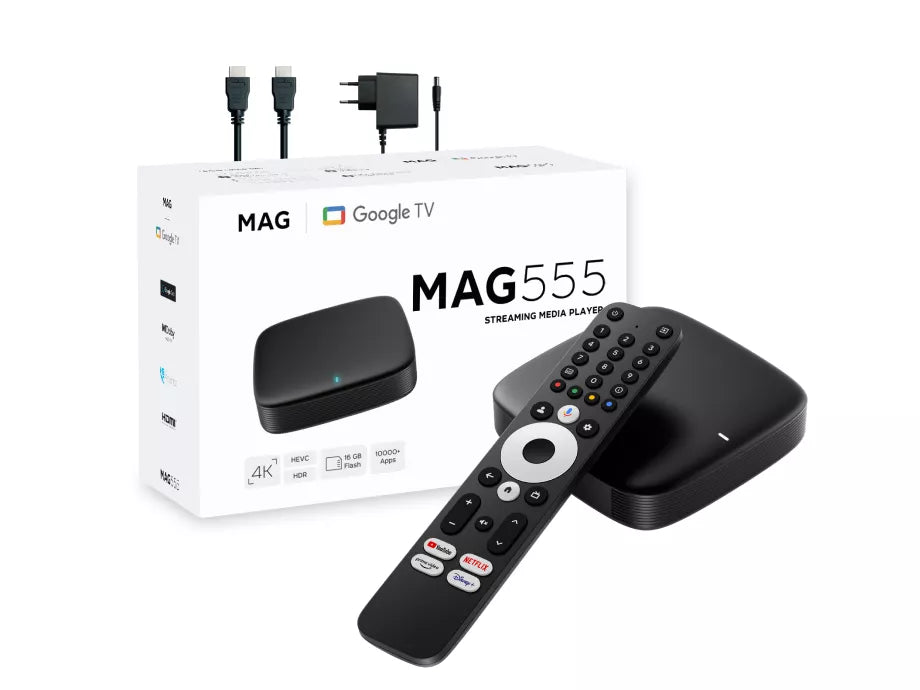MAG 555 4K Google TV set-top box – TangoElectronics