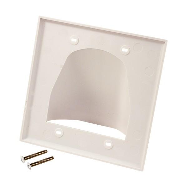 Feedthrough Wall Plate Double Gang White – TangoElectronics